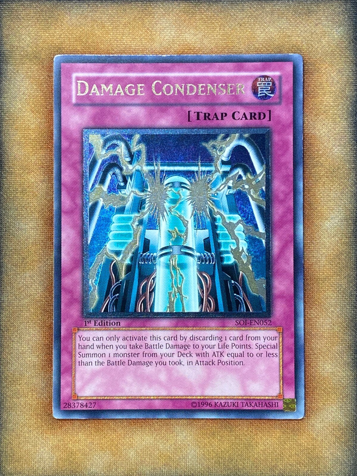 Yugioh Damage Condenser SOI-EN052 Ultimate Rare 1st Ed NM | eBay