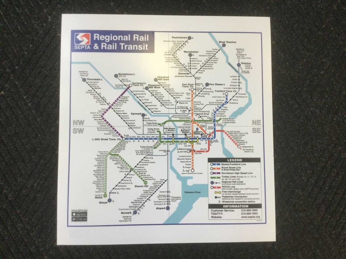 Septa Regional Map
