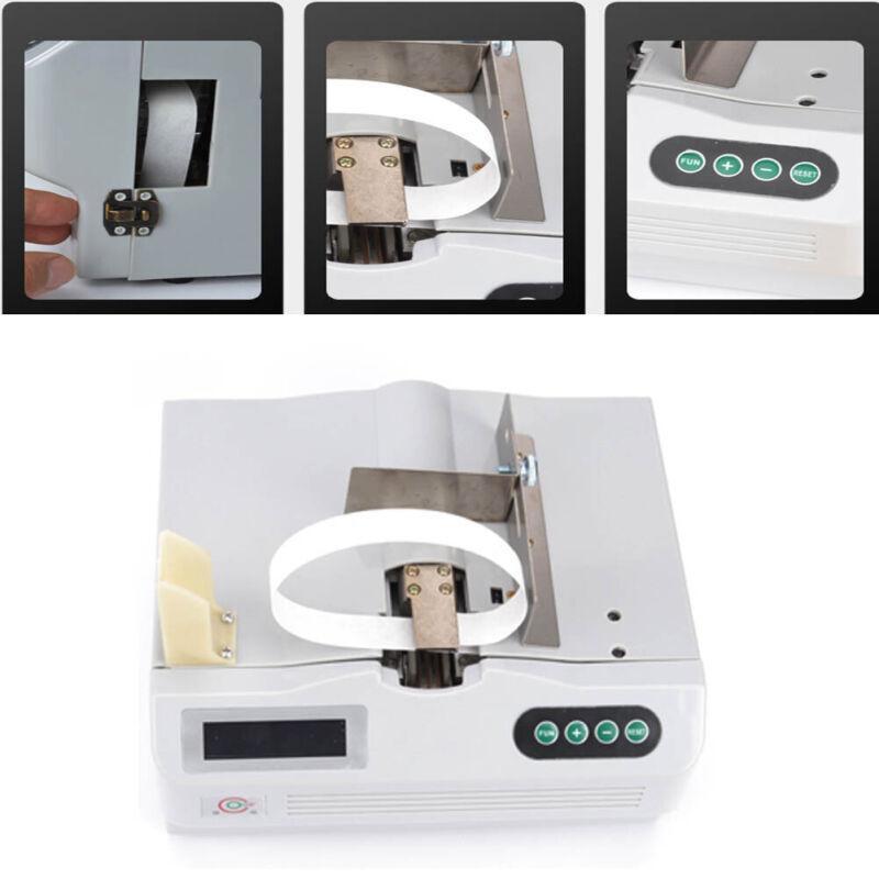 Automatic Banknote Invoice Bill Banding Machine Paper Tape Money ...