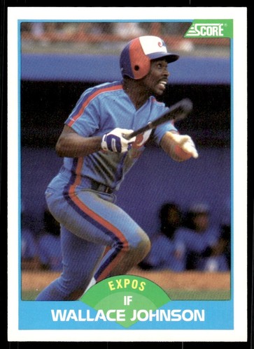 1989 Score Baseball Card Wallace Johnson Montreal Expos #196 | eBay