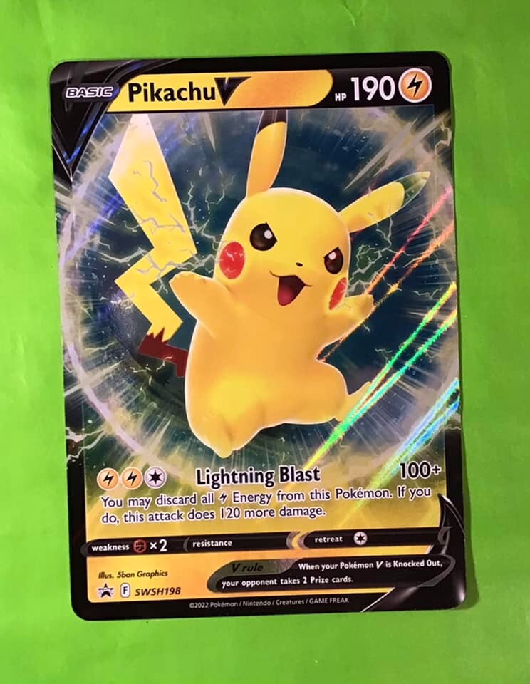 Large Pokemon Card - Pokemon Pikachu Holographic | eBay