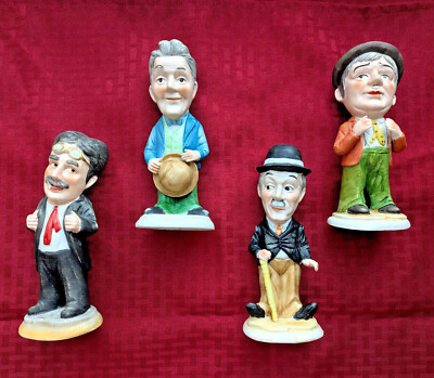 Royal Crown Porcelain Figurines 7.5" Charlie Chaplin Groucho Laurel ...