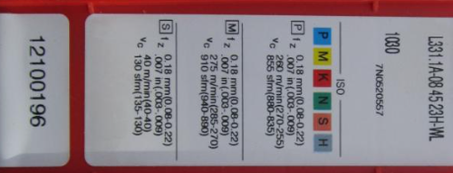 F GENUINE INSERTS 10 PCS L331.1A-084523H-WL 1130 | eBay