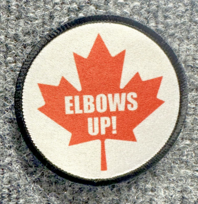 Elbows Up Morale Patch Hook & Loop Anti-Trump Canada Maple Leaf | eBay