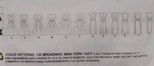 Vogue Pattern V9267 Misses Fit & Flare Dresses 6 Variations Sizes 14-22 ...