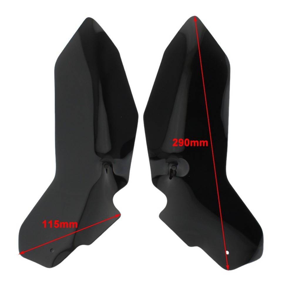 2pcs Smoke Windshield Side Wind Deflectors For Honda Goldwing GL1800 ...