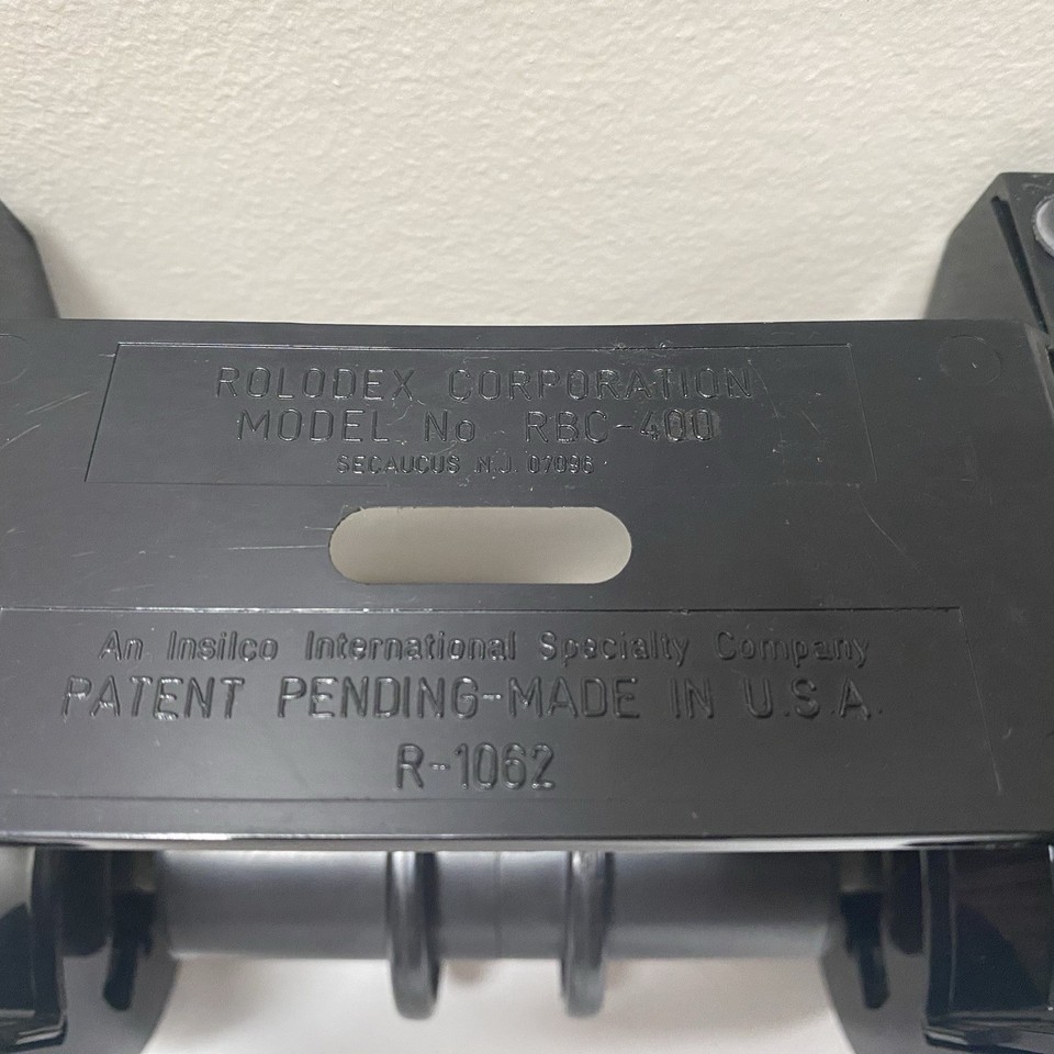 Vintage Rolodex RBC-400 Rotary Card File Holder – Made in USA – Used ...