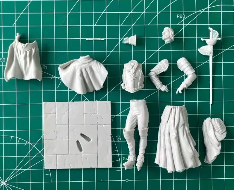 1/24 Scale 75mm French Musketeer Resin Model Kit – 17th Century Figure ...