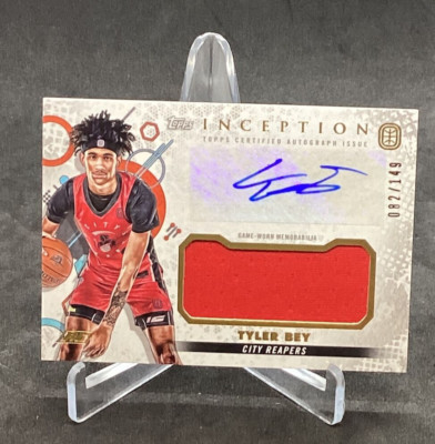 2022-23 Topps Inception OTE Tyler Bey RC Rookie Autograph Relic /149 | eBay