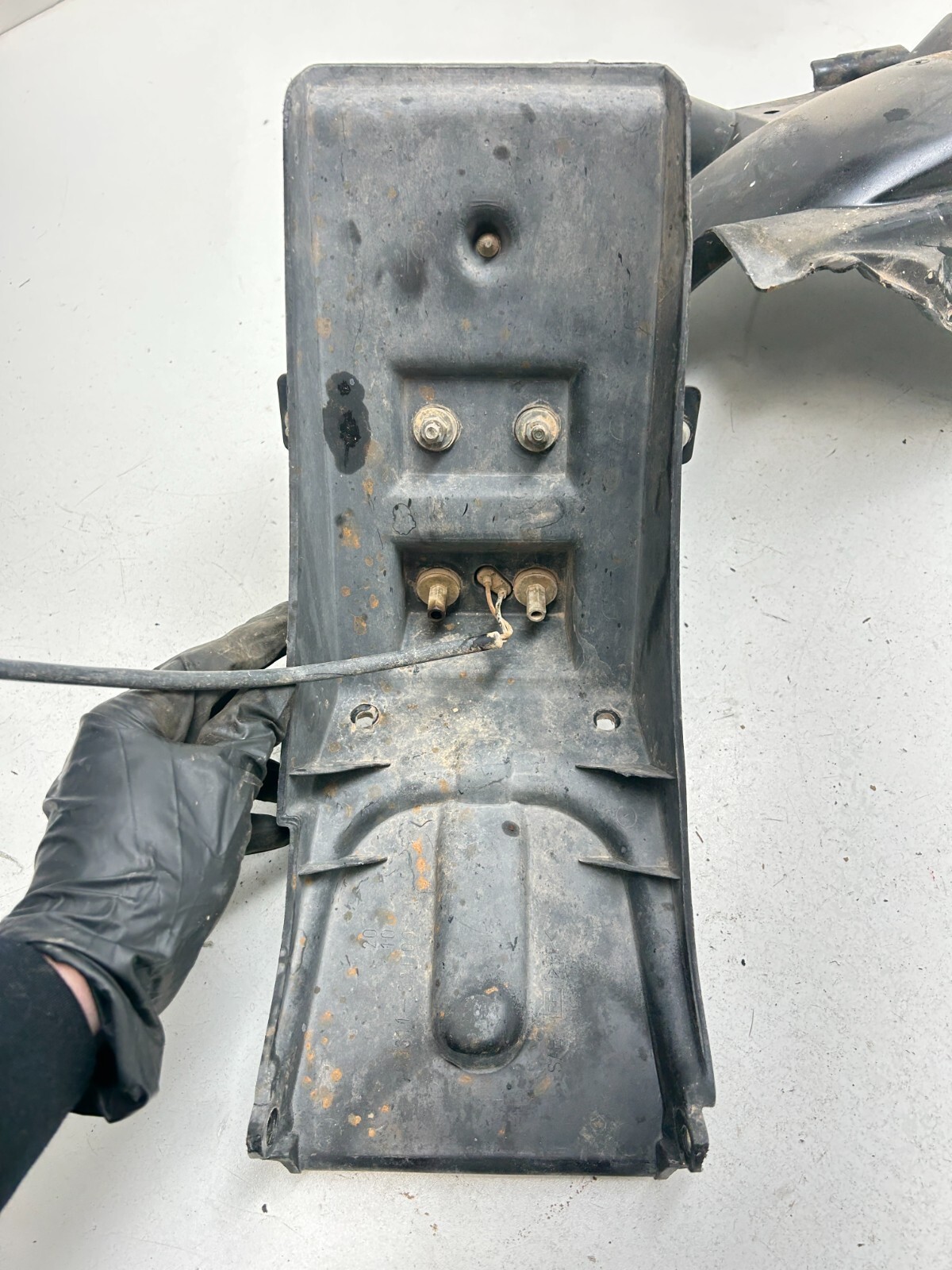 97 1997 Suzuki DR650SE Dr 650 OEM Rear Back Fender Inner Plastic Mud ...