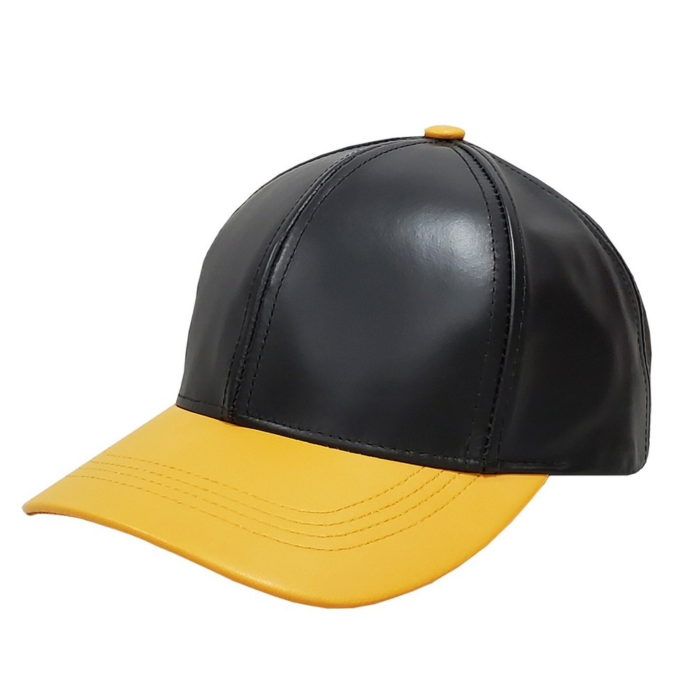 Emstate Mens Womens Genuine Cowhide Leather Baseball Cap Many Colors ...