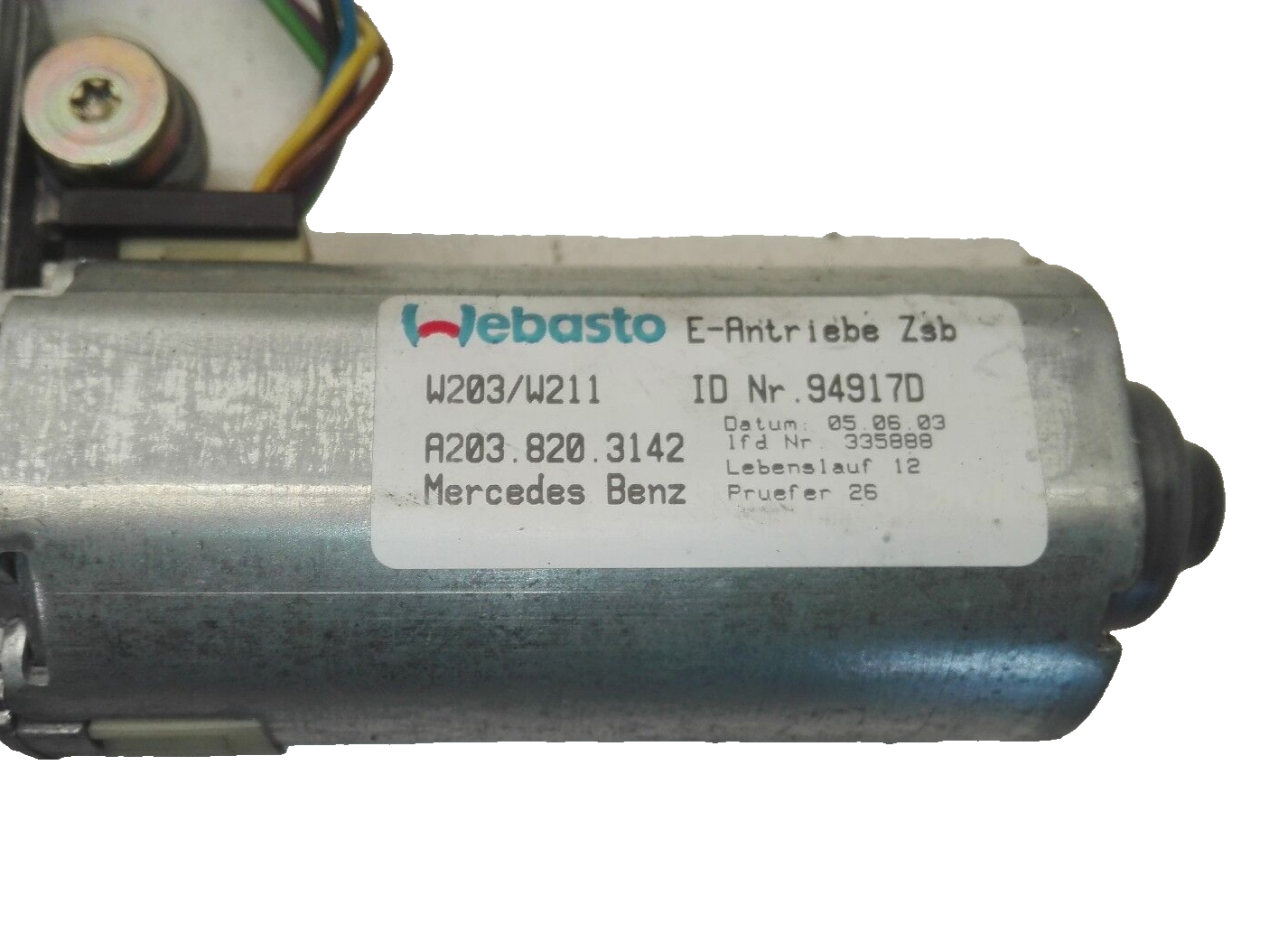 MERCEDES-BENZ W203 E500 E320 SUNROOF SUN ROOF WINDOW MOTOR 2003-2006 ...