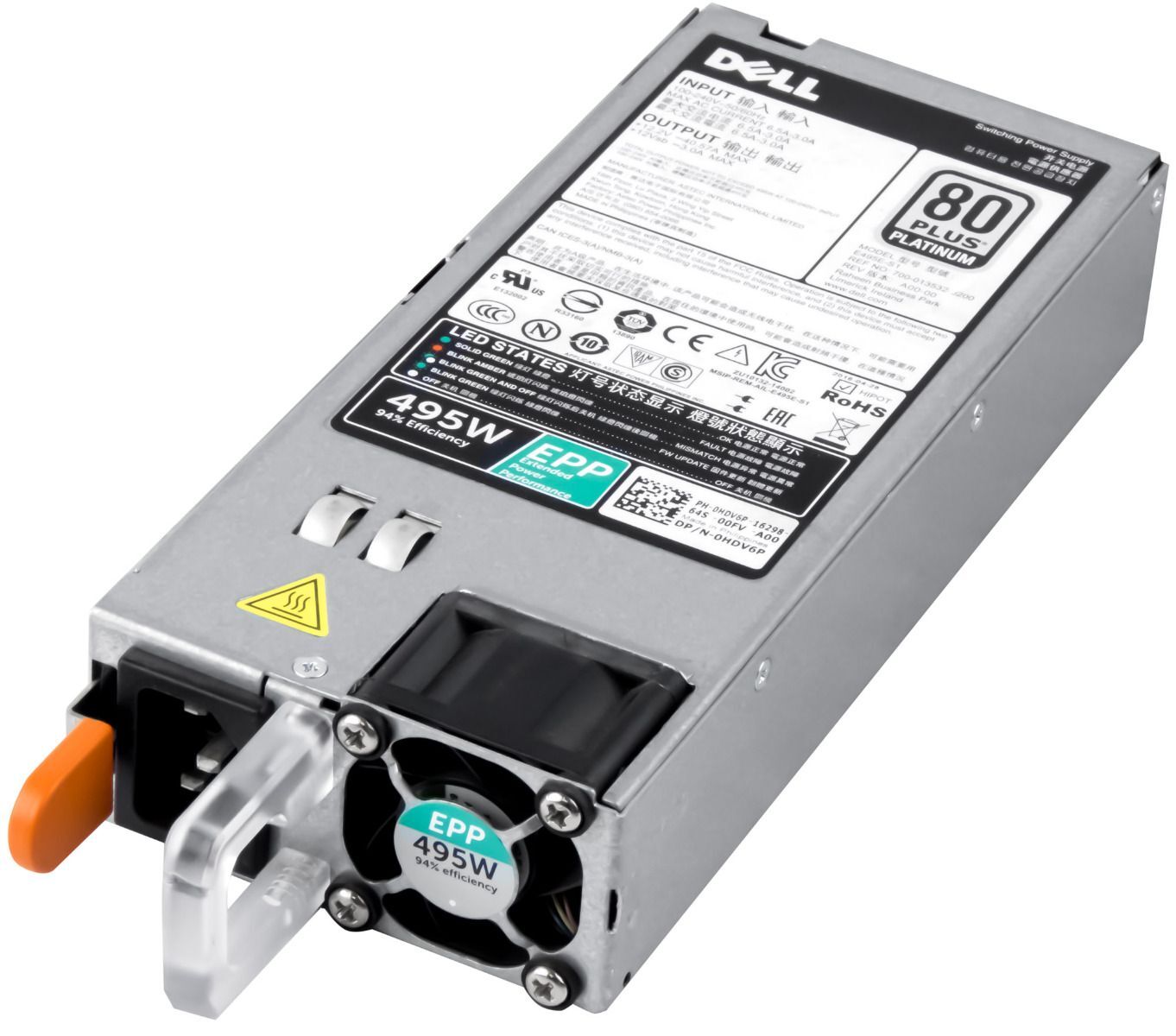 Dell 495w POWEREDGE Server Power Supply 80 Plus Platinum E495e-s1 for ...