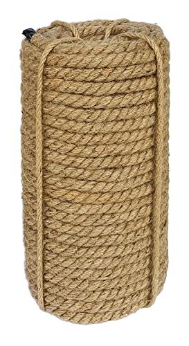 Natural Jute Rope Heavy Duty & Thick Twine Rope for DIY Artwork,Home ...
