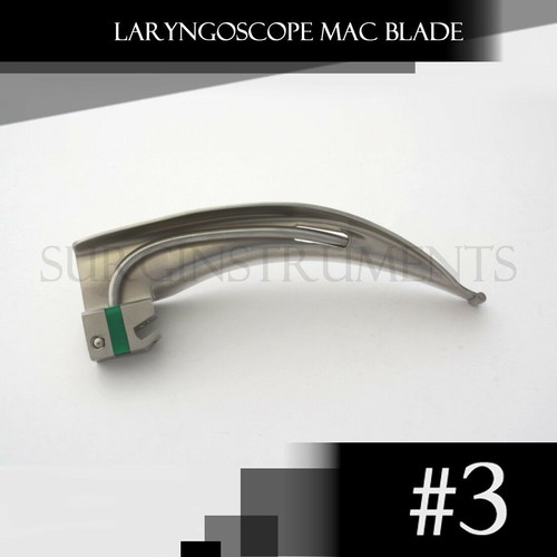 Fiberoptic Laryngoscope Mac Blade #3 - Anesthesia Intubation | eBay