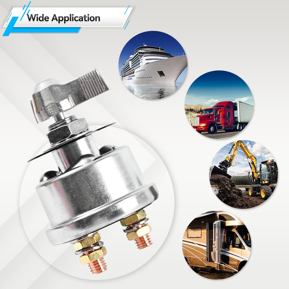 300A-12V High Current Master Battery Disconnect Switch Heavy Duty Power ...