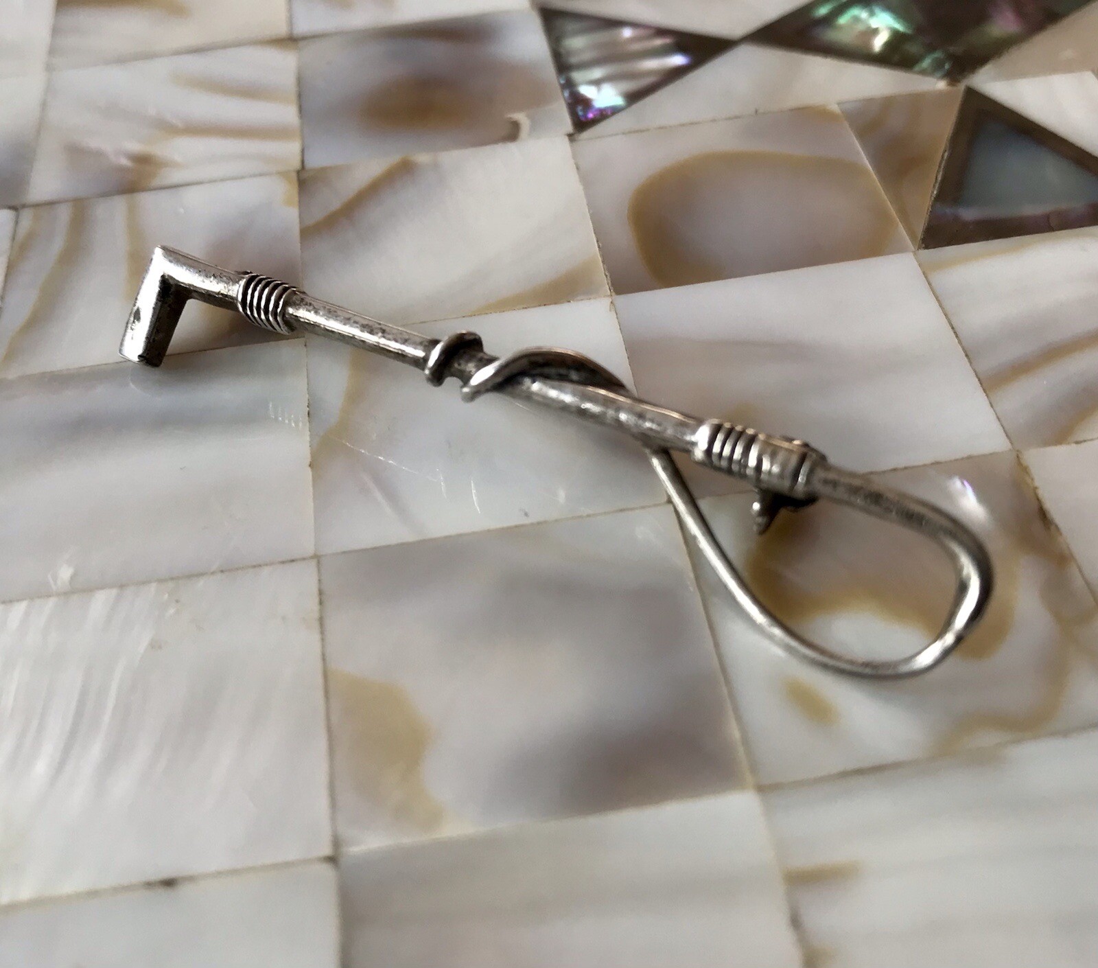 Antik Art Déco Brosche Silber 835 alte Reitpeitsche Gerte ...