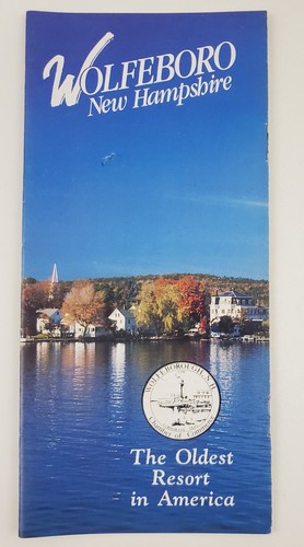 1989 Wolfeboro New Hampshire NH Tourist Guide Vintage Travel Brochure ...