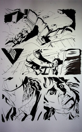 Frank Horner #1 MATT HEBB Original Hand Drawn Comic Page Ogopogo Press ...