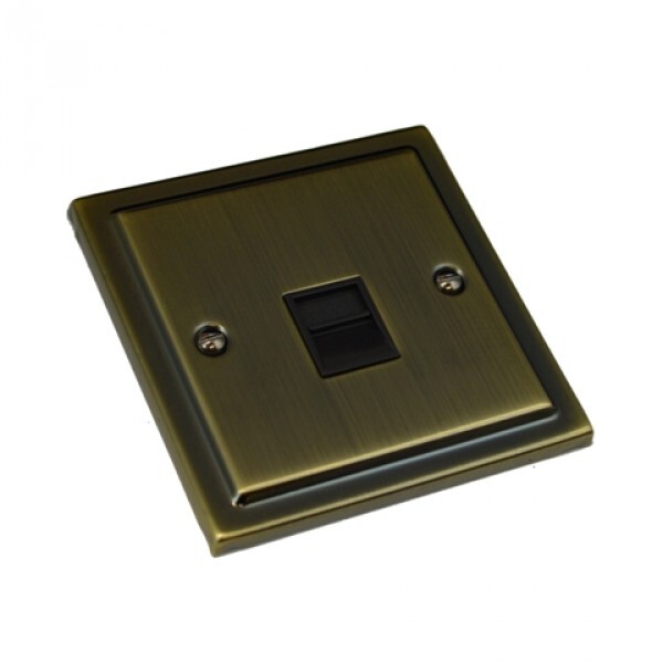 Antique Brass Vintage Stepped Edge Sockets and Switches - Regency Range ...