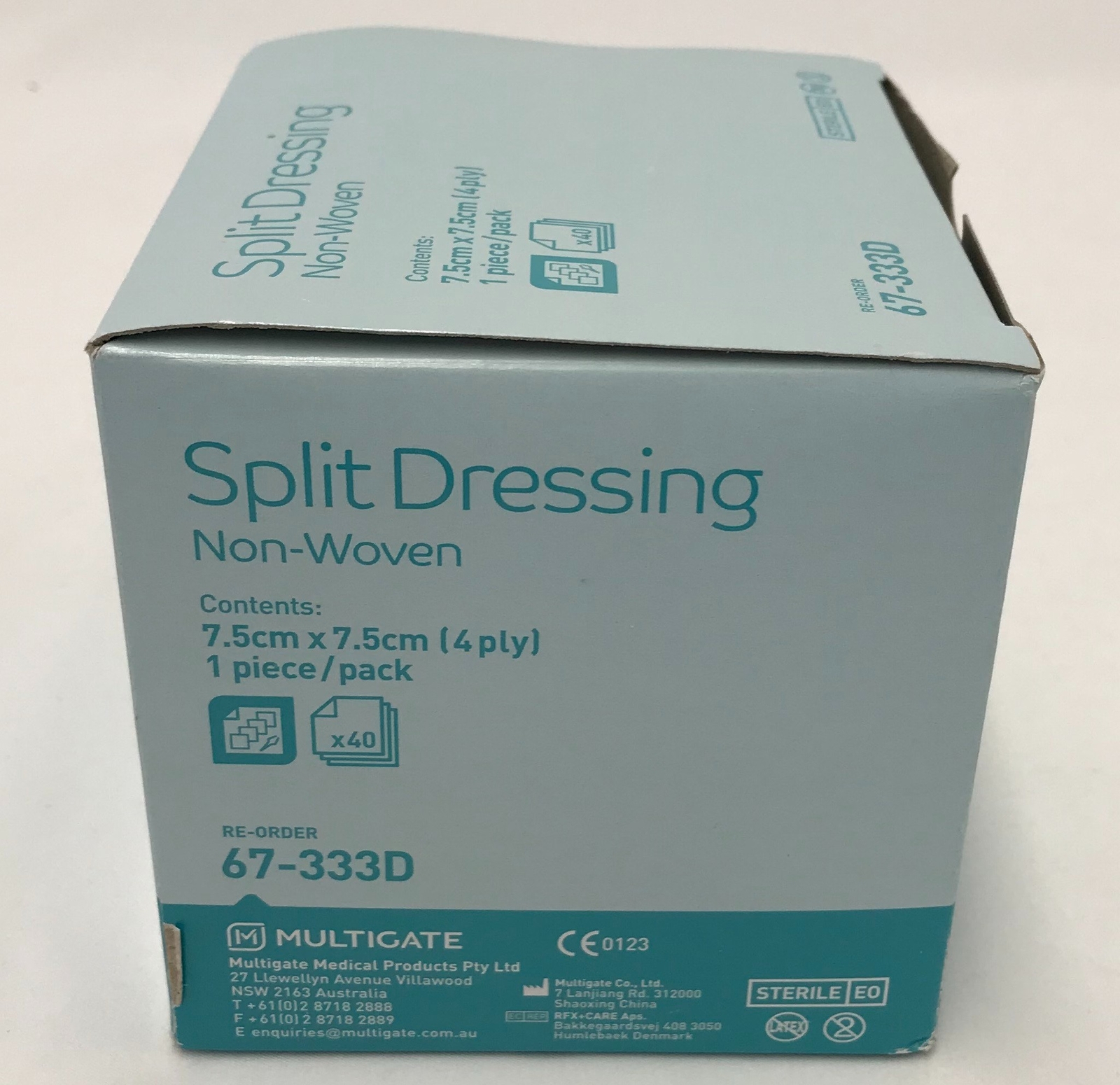 Multigate Split Drainage Dressing 7.5Cmx7.5Cm Non Woven ( 67-333D ...