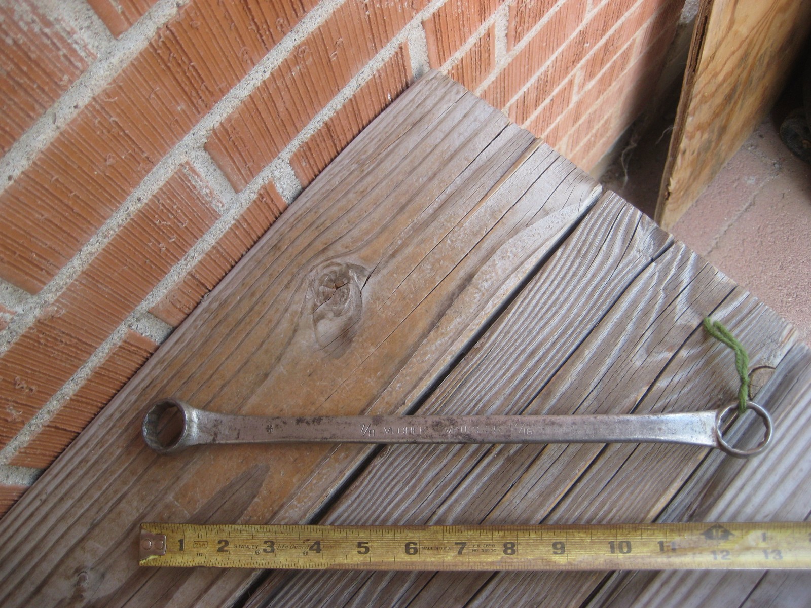 1930s VLCHEK - Chrome Molybdenum 13/16" & 7/8" Offset Box End Wrench ...