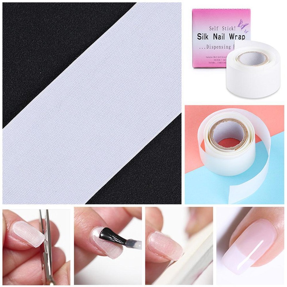 Roll Nail Repair Fiberglass Silk Wrap Self Adhesive Strong Protector ...