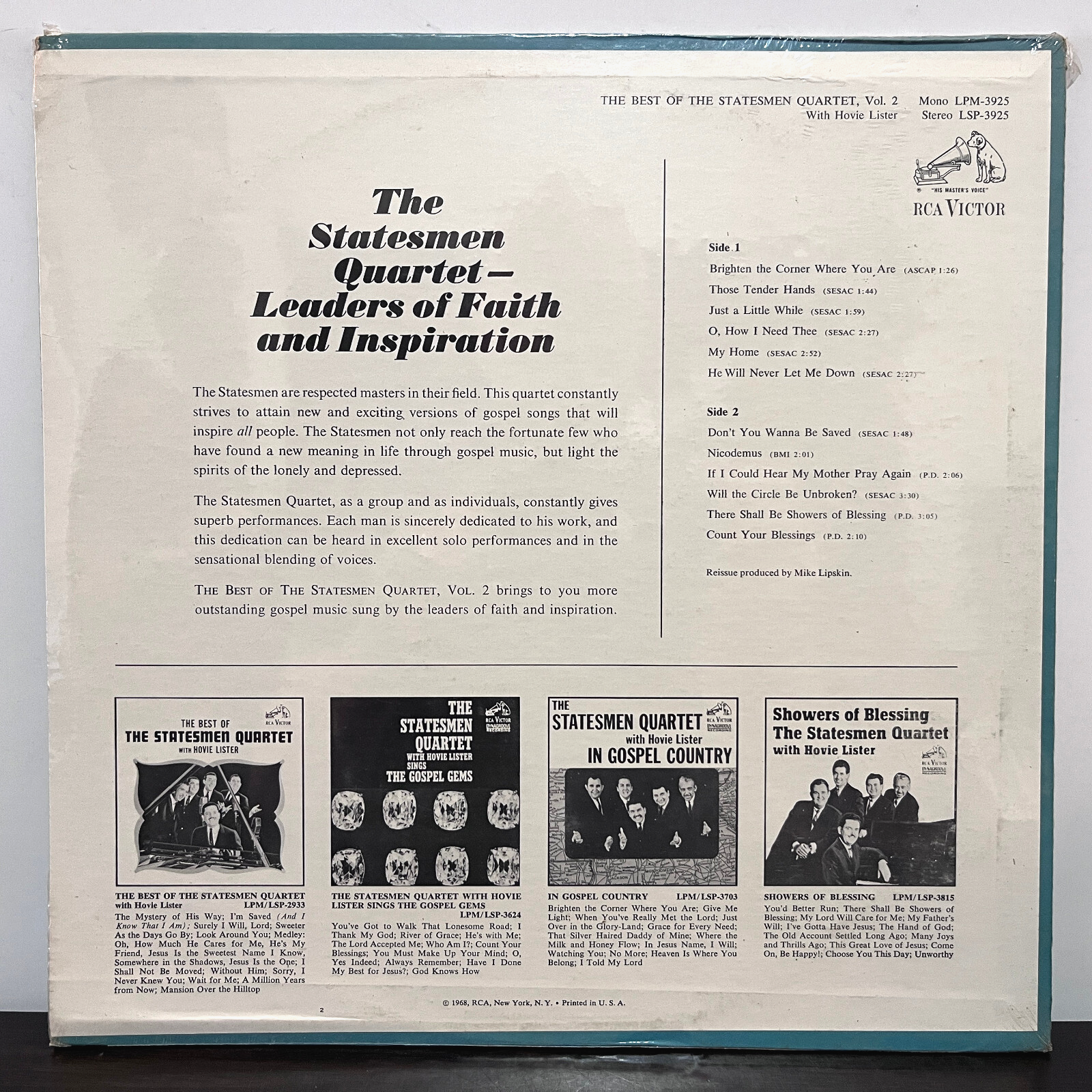 STATESMEN QUARTET - The Best Of Vol. 2 (1968) - 12" Vinyl Record LP ...