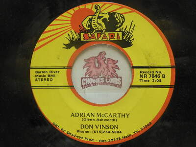 Don Vinson – Only Seventeen / Adrian McCarthy, 45 RPM G+ (20F) | eBay