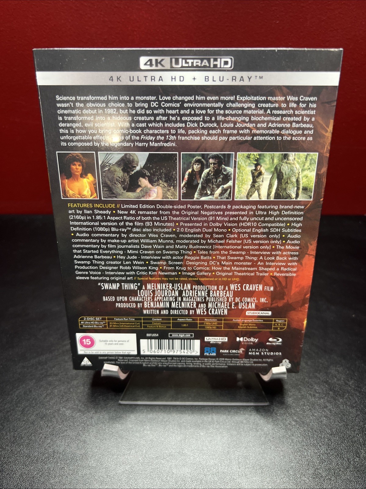 Swamp Thing Deluxe edition (4K UHD+Blu-ray+Extras+****MINT****Slipcover ...