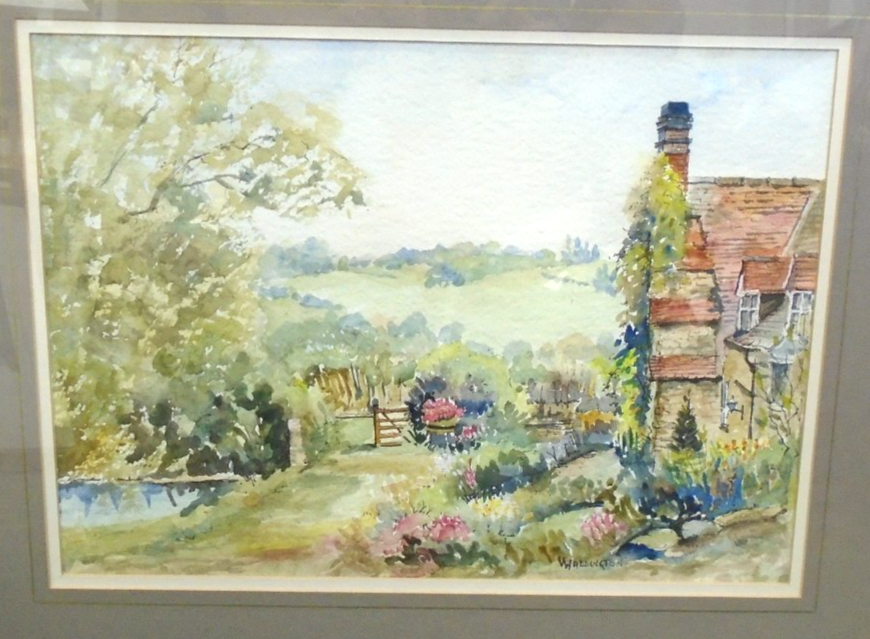 FRAMED WATERCOLOUR Mid 20th Century Landscape Signed V Waddington ...