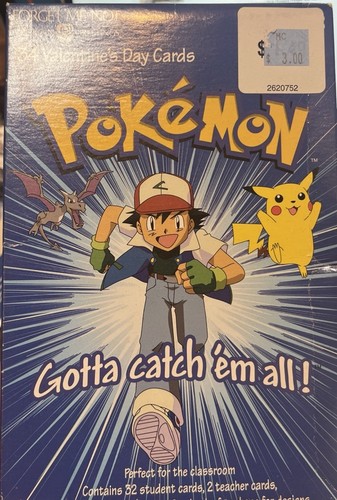 NEW Pokémon Valentine’s Day Vintage 1995 34 Total Cards Nintendo ...