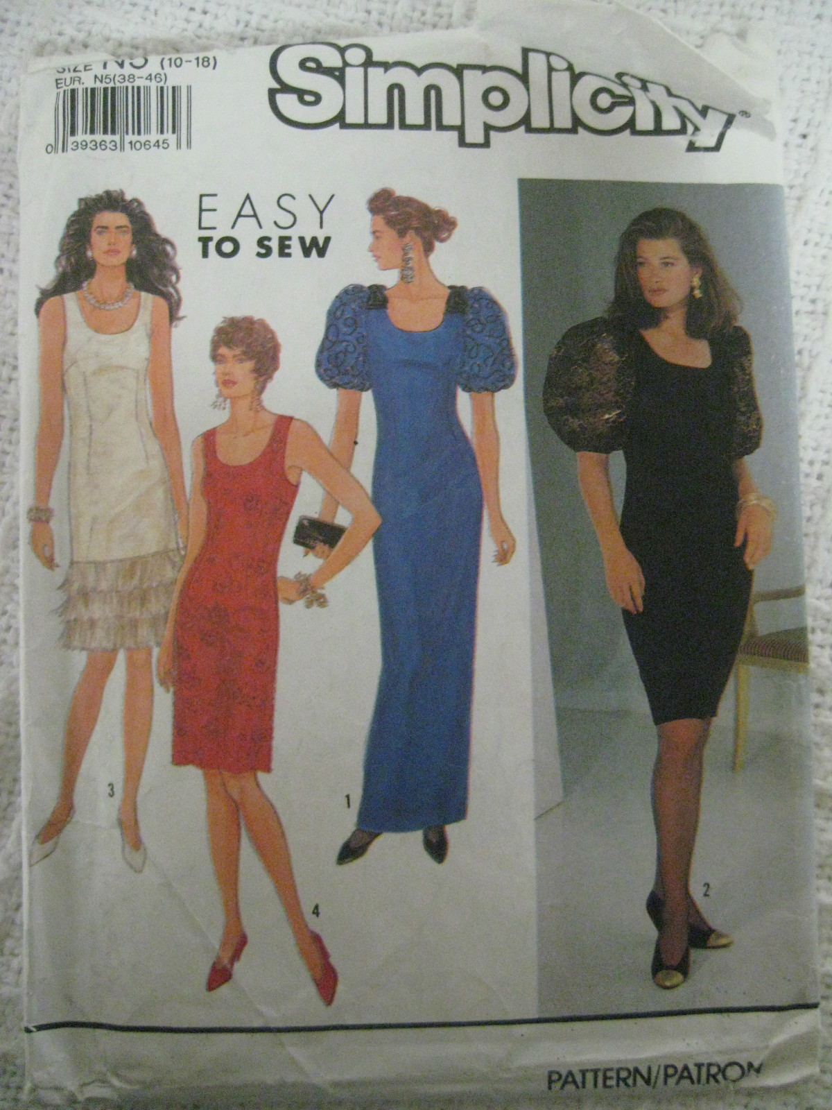 Vintage Simplicity 7001 FRINGE TRIMMED STRAIGHT DRESS Sewing Pattern ...