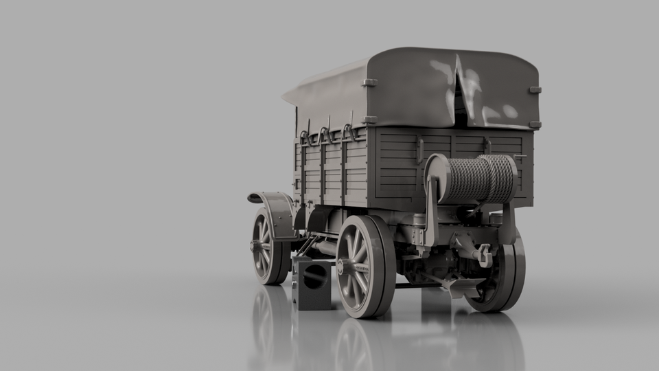 Renault EG Late Model WW1 french truck 3D model kit 1:35 scale WW1 ...