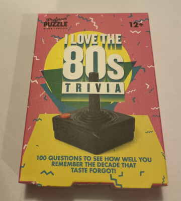 I Love The 80’s Trivia Card Game by Professor Puzzle Retro Nostalgia | eBay