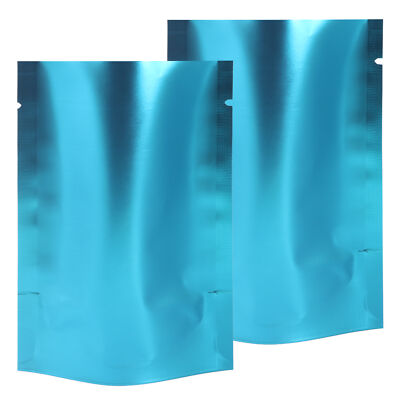 100x Matte Blue Finish Top Fill Standing Bags 4x6.5in (Free 2-Day ...