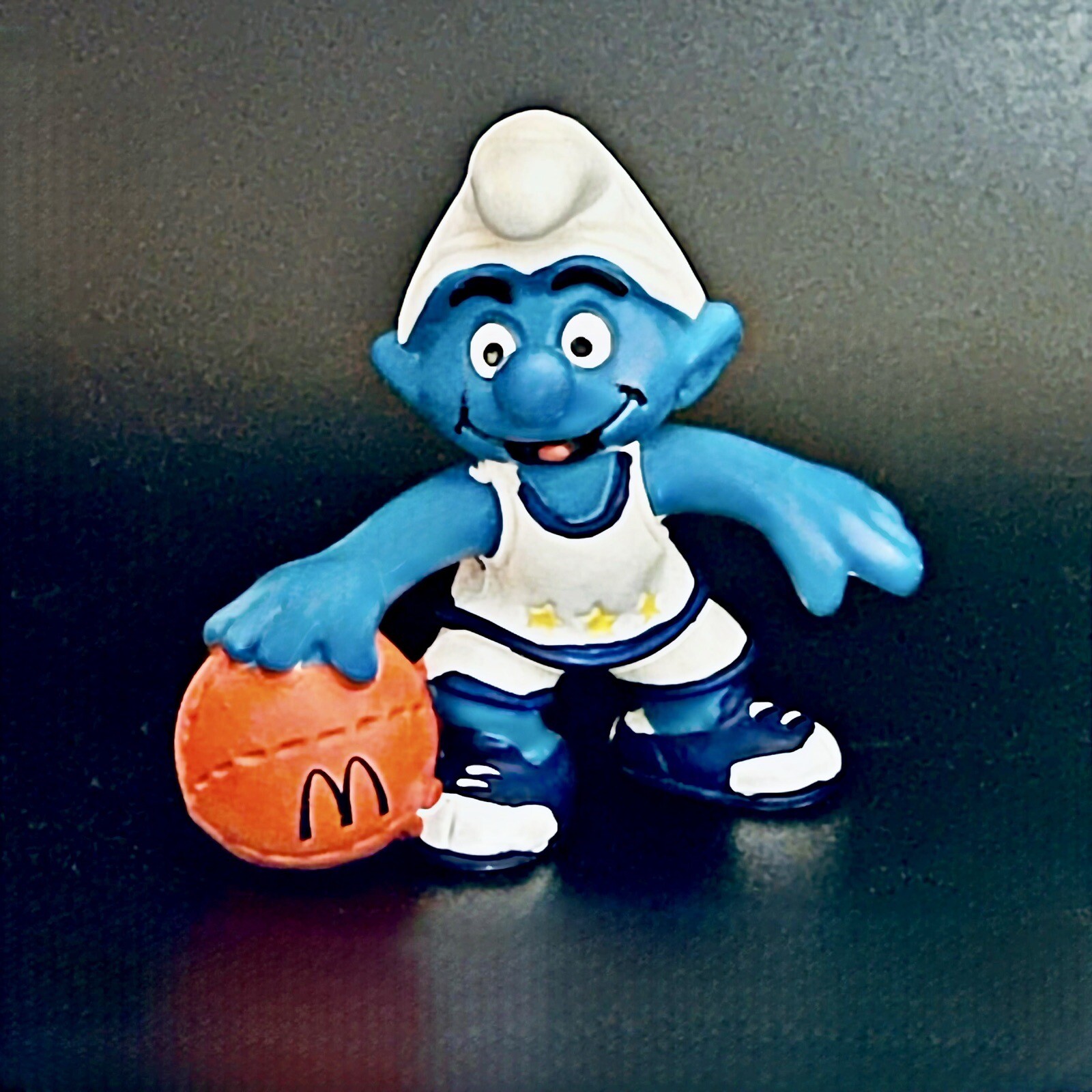 Rare Smurfs Basketball Smurf Figure EUROPE PROMO McDs Smurf Vintage ...