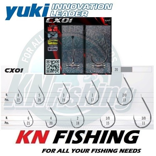 YUKI CX01 Hooks Japanese High Carbon Quality Sharp Hooks Spade End ...