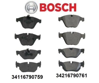 Front,Rear Brake Pad Kit Complete For BMW E90,E91,E92; OEM BOSCH semi ...