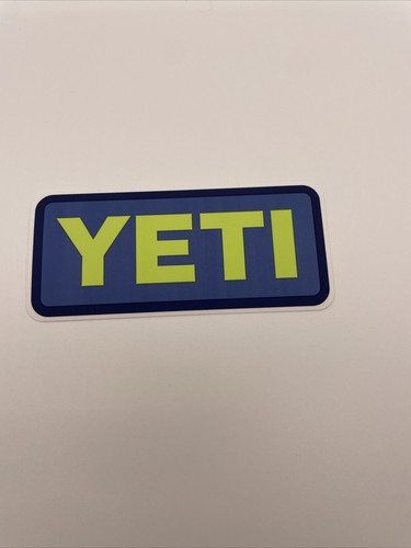 Authentic Yeti Sticker/Decal (New) - Navy Blue/Lime Green | eBay