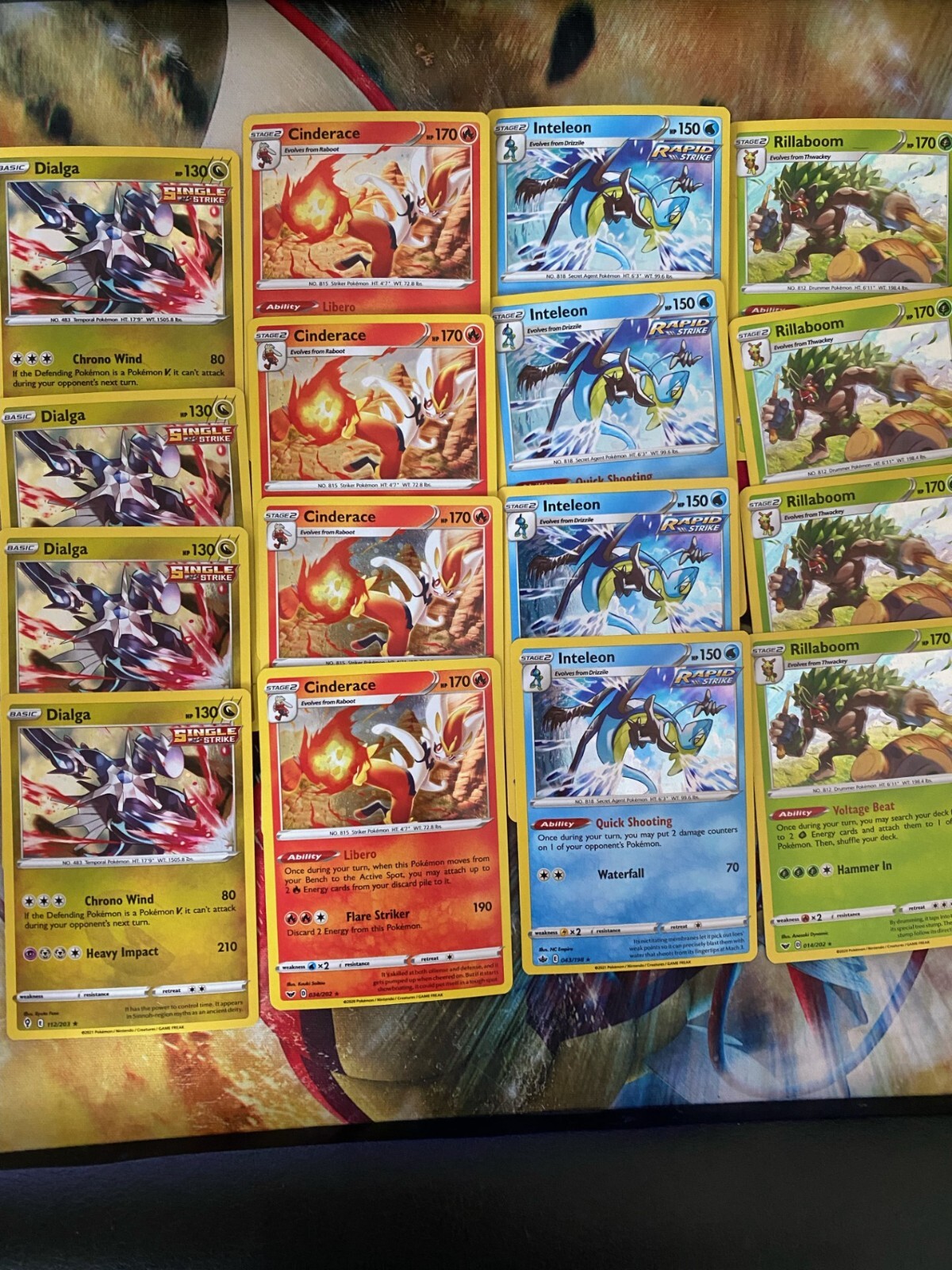 Lot of 16x Pokemon Holo Promo Cards(Dialga, Rillaboom, Inteleon ...