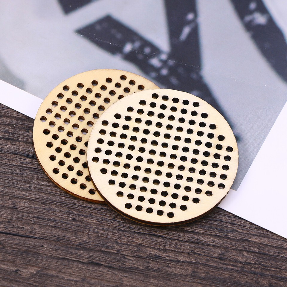 20 Pcs Circle Log Slices Wood Discs Decor Embroidery Hoop Quilting | eBay