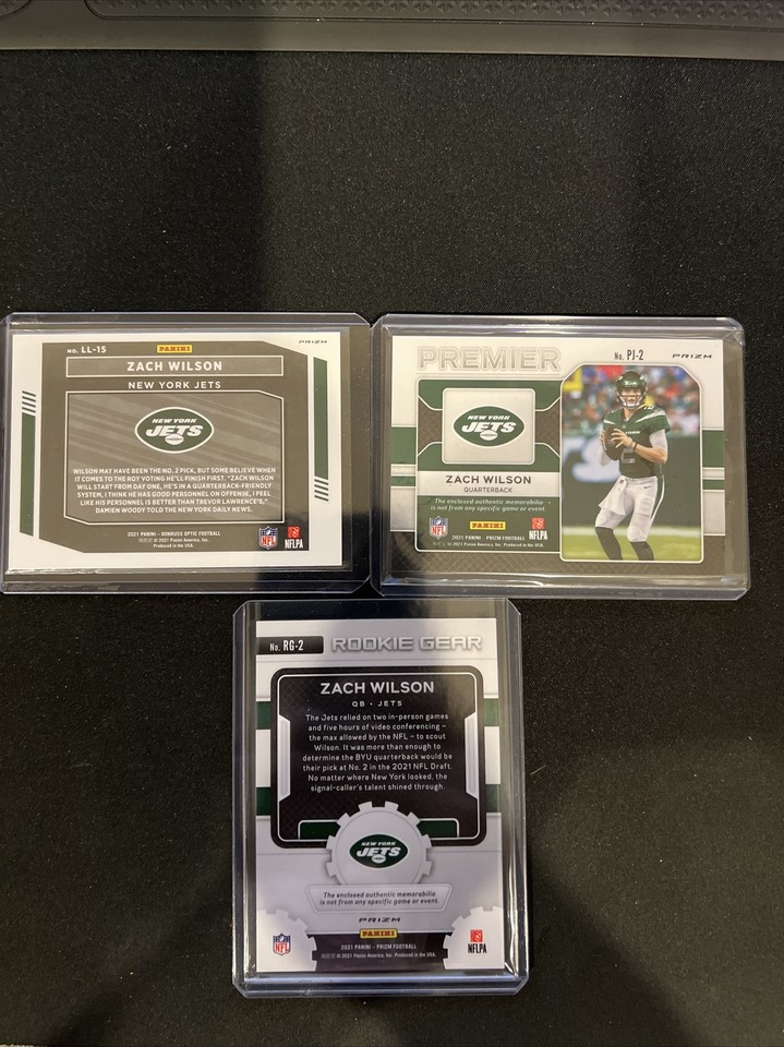 2021 Panini Donruss Optic Zach Wilson Legendary Logos Rookie HOLO PRIZM ...