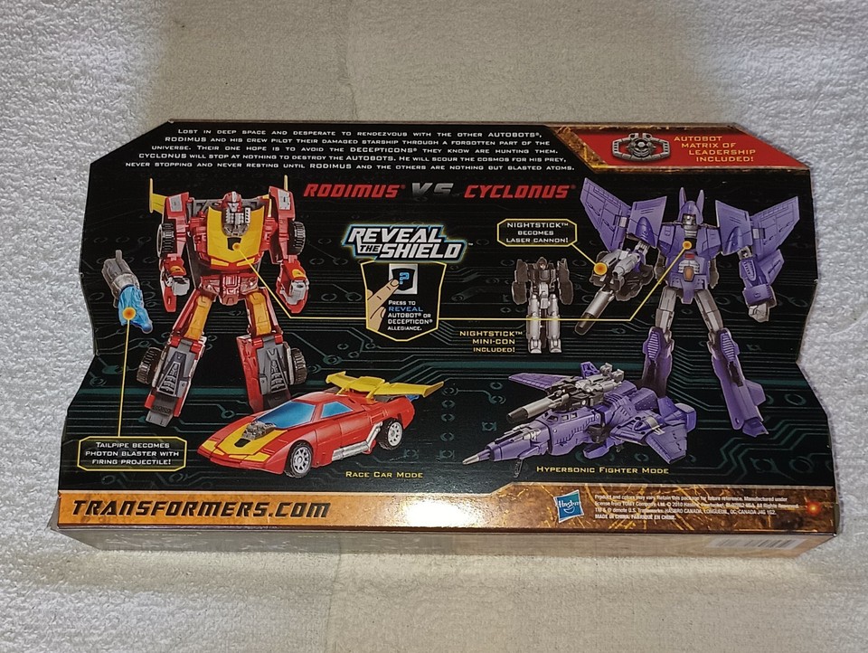 Transformers RTS BATTLE IN SPACE Rodimus Cyclonus Nightstick Reveal The ...