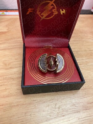 The Flash Modular Cosplay Ring 3D Sliding Open Metal Figure + Box DC ...