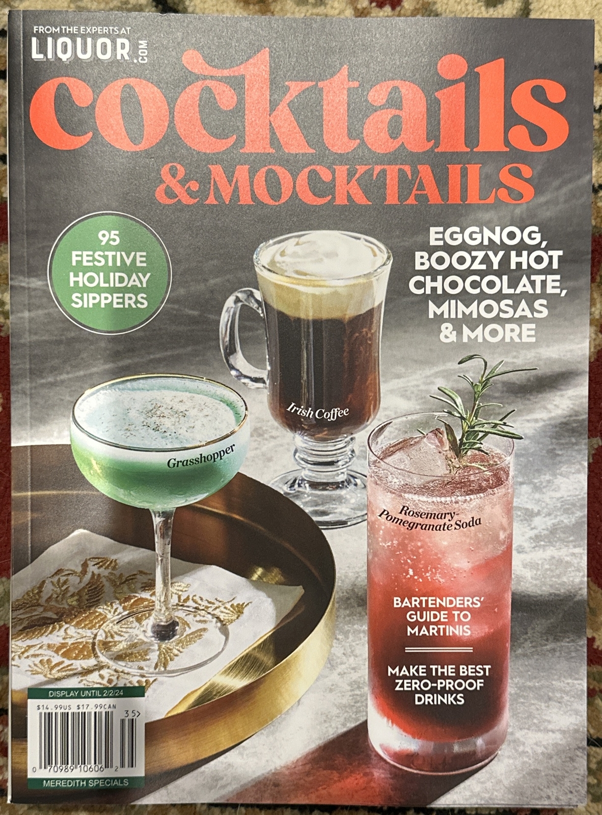 Cocktails MOCKTAILS Magazine 2023 HOLIDAY Sippers | eBay