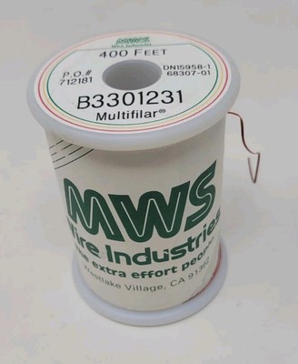 MWS Multifilar Magnet Wire, 3-Conductor, 30 Gauge AWG, 400 ft ...