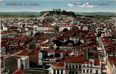 ATHENES, Vue de Lycabette, AOHNAI, ATOWIC E Postcard | eBay