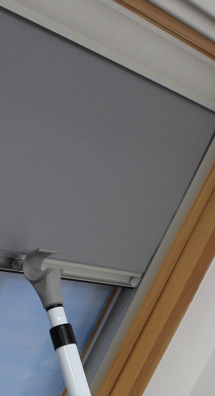 VELUX BLINDS COMPATIBLE 1.2m -2m TELESCOPIC METAL ROD POLE FOR WINDOWS ...