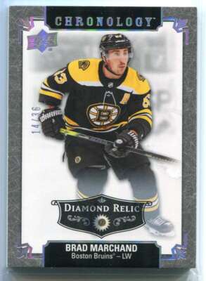 2019-20 Chronology Diamond Relics 164 Brad Marchand Diamond Relic 14/36 ...